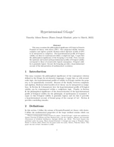 Hyperintensional Ω-Logic - PhilSci-Archive